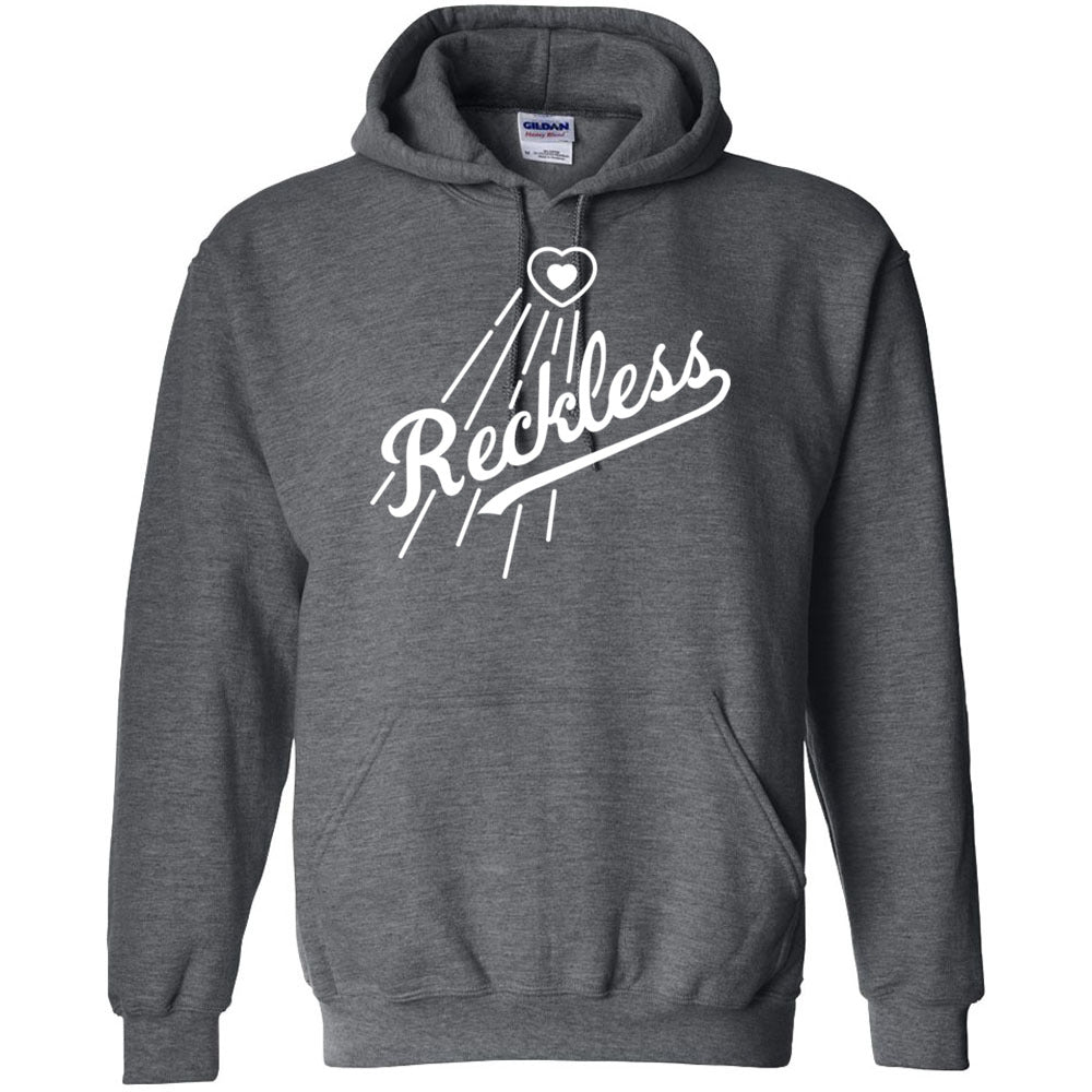 Reckless Logo Hoodie (White Ink) – Hannah Hart Official Store